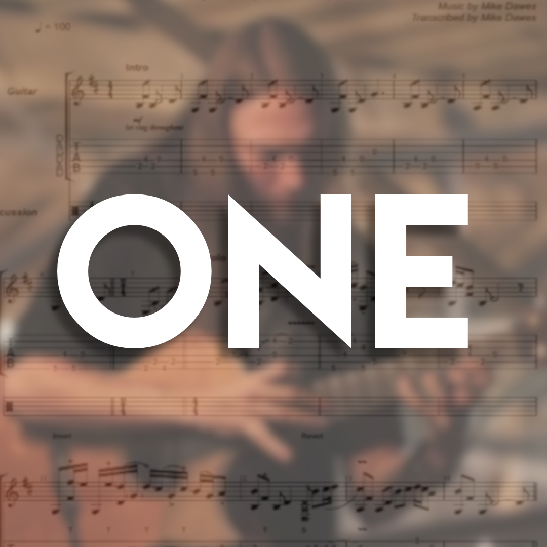 One - Guitar TAB + MP3 – Mike Dawes Music